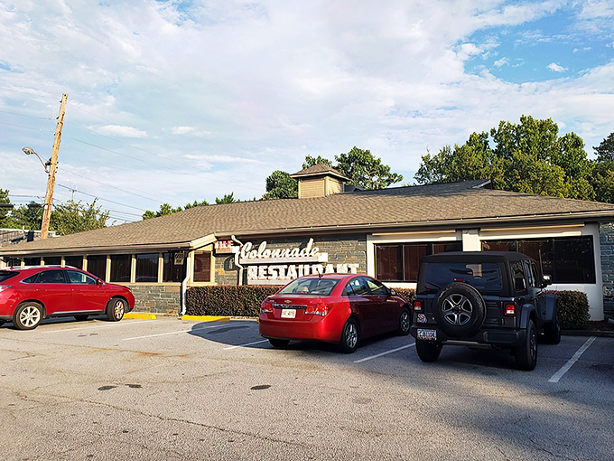 Classic cars could be parked outside, but The Colonnade's timeless charm makes it the perfect backdrop for Southern food memories.