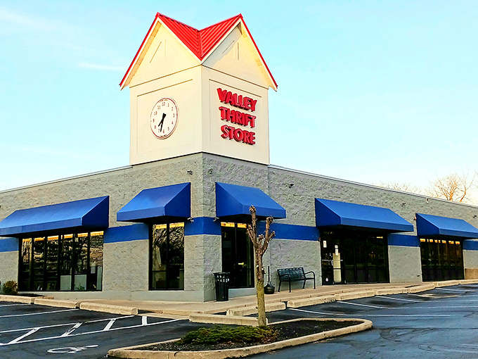 Valley Thrift's other location sports the same iconic clock tower&mdash;like finding a twin you didn't know existed!