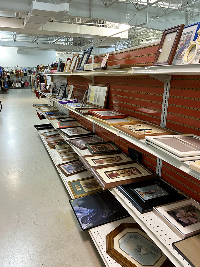 Picture frames galore! One person's discarded wall art becomes another's statement piece in this gallery of affordable possibilities.