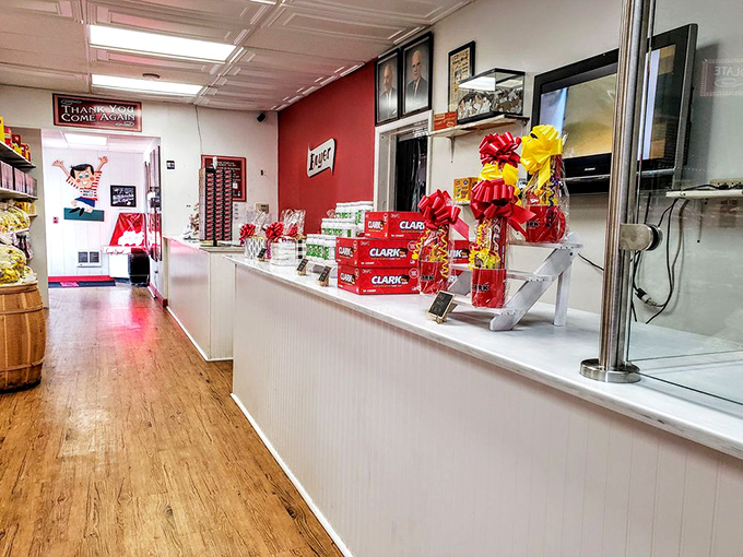 The checkout counter at Boyer's isn't just a place for transactions&mdash;it's where childhood dreams meet adult wallets in a delicious compromise.