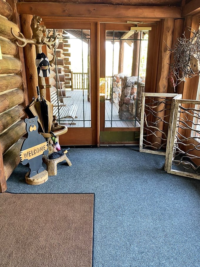 That welcoming bear knows what you'll soon discover &ndash; you've found a retreat where "roughing it" means nothing of the sort.