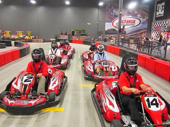 The starting grid: where friendships are temporarily suspended and everyone silently thinks, "I'm totally going to smoke all of you."