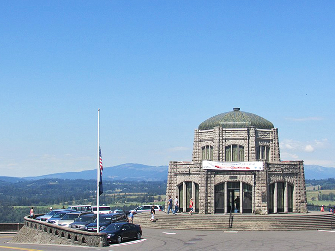 The entrance sign where thousands of visitors have posed, thinking "This better live up to the hype." Spoiler alert: it does. 