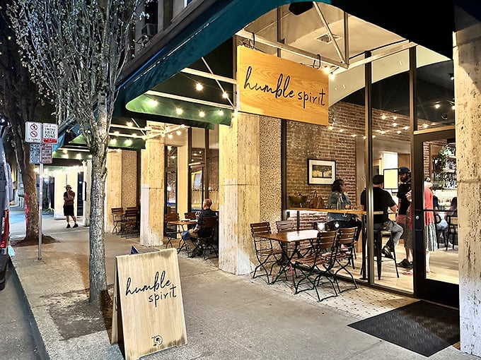 Humble Spirit lives up to its name with unpretentious elegance. Those wooden tables have heard more food moans than a bakery at sunrise. 