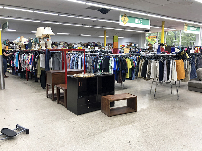 Rack after glorious rack of clothing stretches toward the horizon. This isn't shopping&mdash;it's an expedition with fashion finds as your reward.