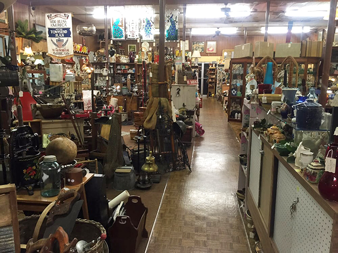 Down the rabbit hole you go! These aisles aren't just pathways; they're time tunnels connecting you to decades past.