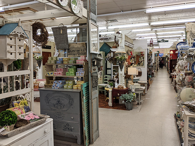 Down the rabbit hole we go! Each aisle leads to new discoveries, with vendors creating miniature kingdoms of collectibles that beckon explorers to wander further.
