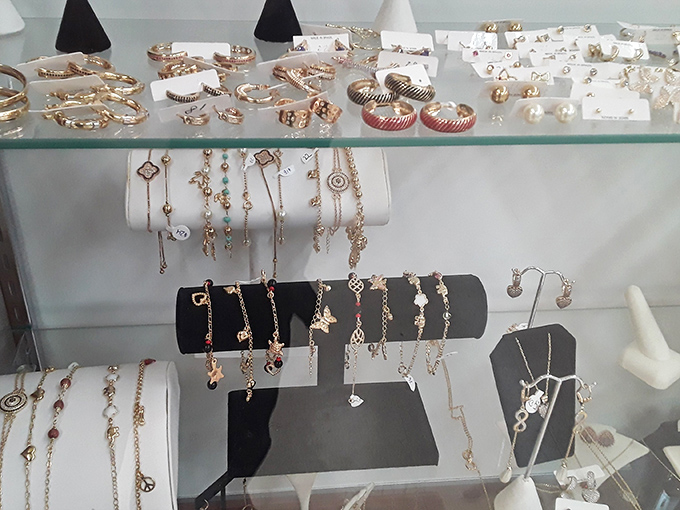 Delicate gold-toned bracelets and charms await new wrists to adorn&mdash;proof that treasure hunting doesn't require a metal detector or pirate map.