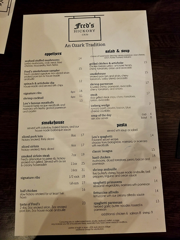 "An Ozark Tradition" isn't just a tagline—it's a promise delivered through decades of hickory-smoked perfection and Italian classics.