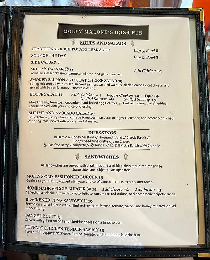 The menu reads like a love letter to Irish comfort food, with enough modern twists to keep culinary adventurers coming back for more.