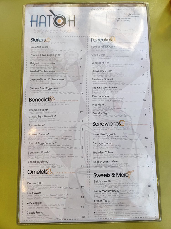 The menu at Hatch reads like a love letter to breakfast, with each description promising a morning affair to remember.