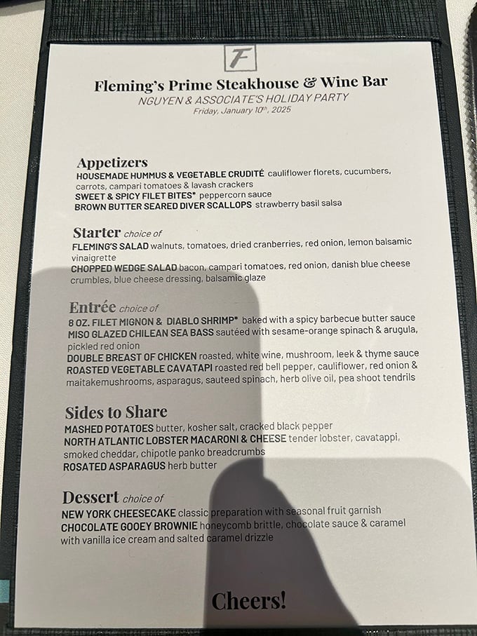 This menu reads like poetry for protein lovers. Each description is a promise that your taste buds are about to have their best day ever.