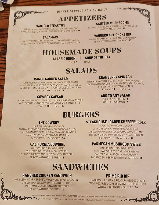 Your next evening out starts here with delicious options like savory steak tips, hearty burgers, and fresh, crisp garden salads.