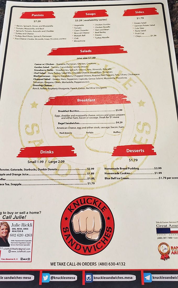 Menu simplicity is an art form. When everything sounds this good, decision paralysis becomes the day's biggest challenge.