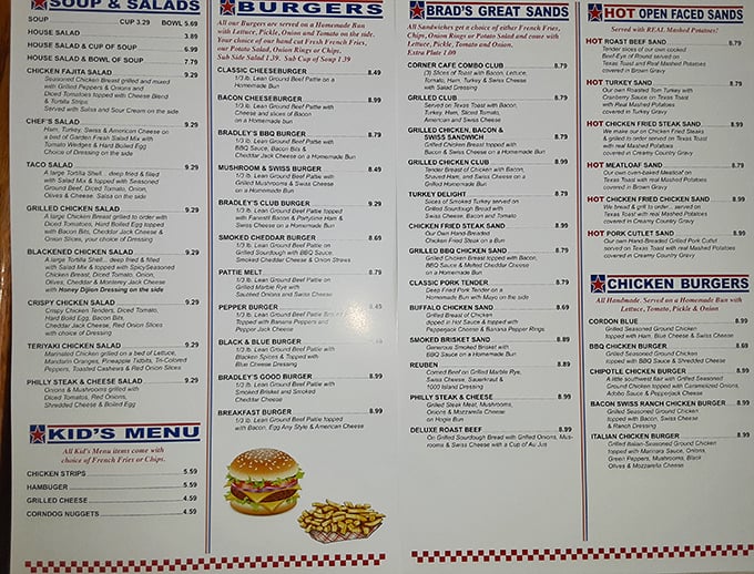 A menu that reads like a love letter to American comfort food classics&mdash;each option more tempting than the last.