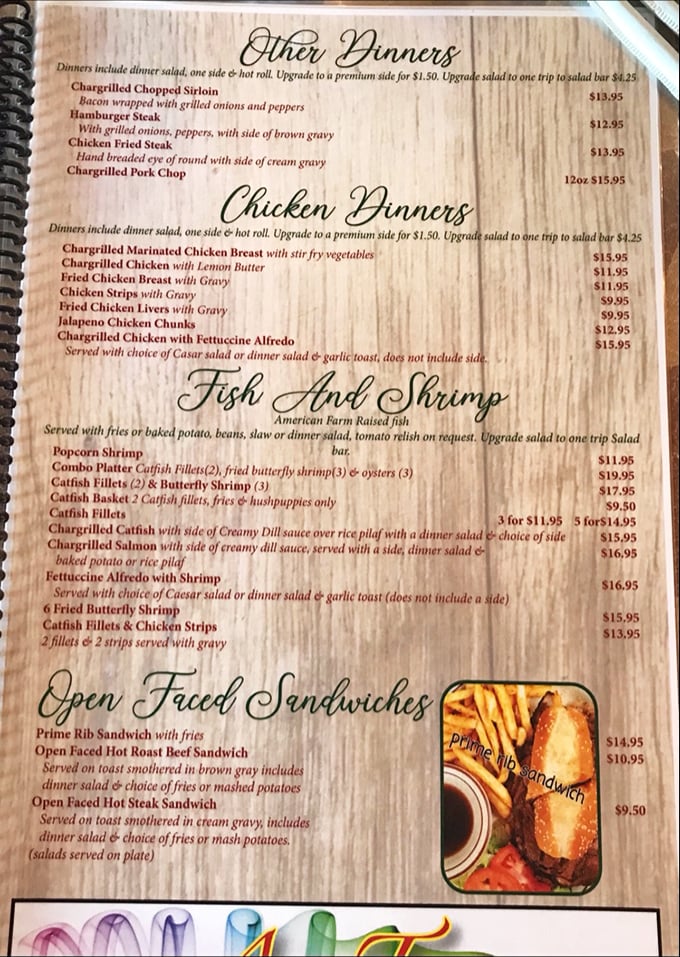 A menu that knows its purpose in life: to deliver straightforward, honest-to-goodness American steakhouse fare without pretension. Decision paralysis has never been so delicious.