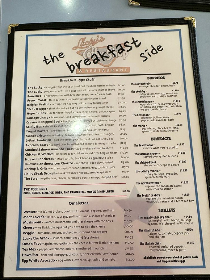 This menu isn't just a list of food&mdash;it's a roadmap to happiness. The "Food Body" section speaks to my soul on a spiritual level.