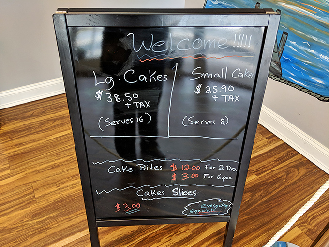 Simple chalkboard, extraordinary offerings. In the world of desserts, this menu is the equivalent of finding the Holy Grail.