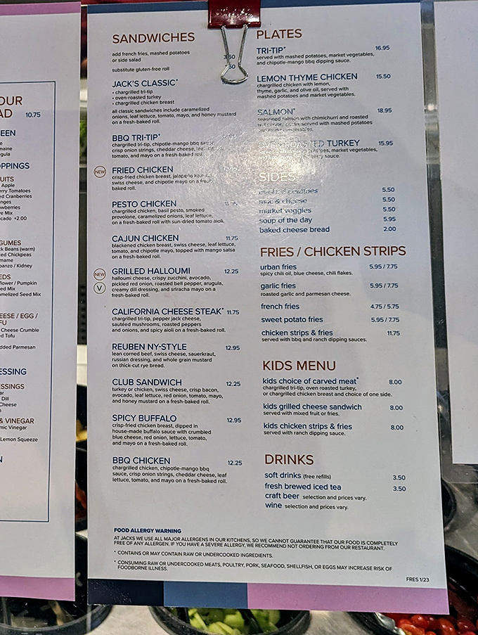 A menu that reads like a love letter to comfort food. Each option more tempting than the last, like a culinary "Choose Your Own Adventure."