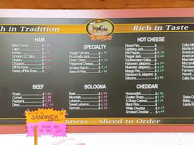 This sandwich menu isn't playing around&mdash;from Black Forest ham to honey turkey, each option promises meat sliced thick enough to remind you what it actually is.