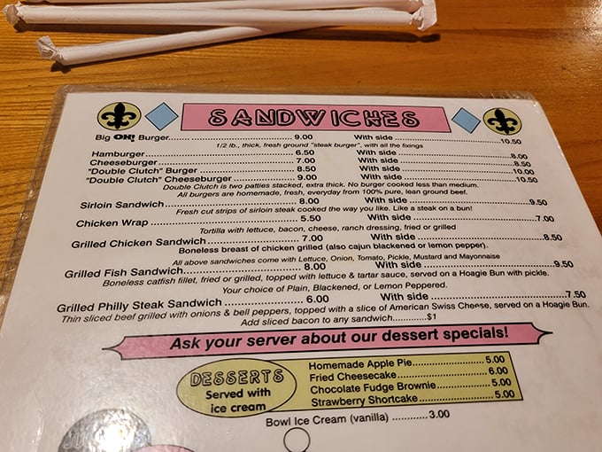 A menu that doesn't need fancy fonts or pretentious descriptions&mdash;just honest food that makes decision-making the hardest part of your meal.