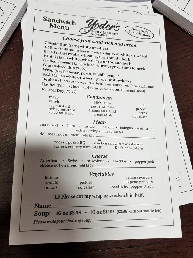 This unassuming menu is actually a roadmap to sandwich nirvana. The Rachel and Reuben aren't just sandwiches&mdash;they're life-changing experiences.