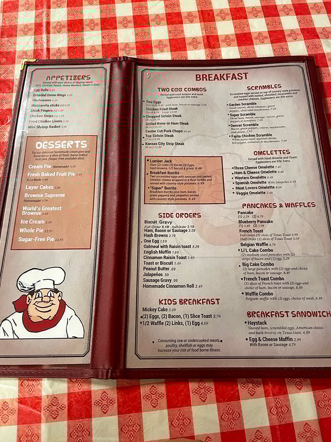 This menu isn't just offering food; it's presenting a manifesto of American comfort classics that have stood the test of time.