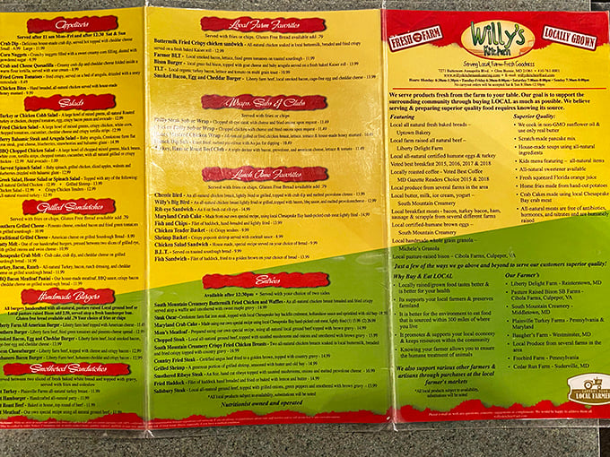 A menu that reads like a love letter to American classics. Choosing just one item might be the hardest decision you'll make all day.