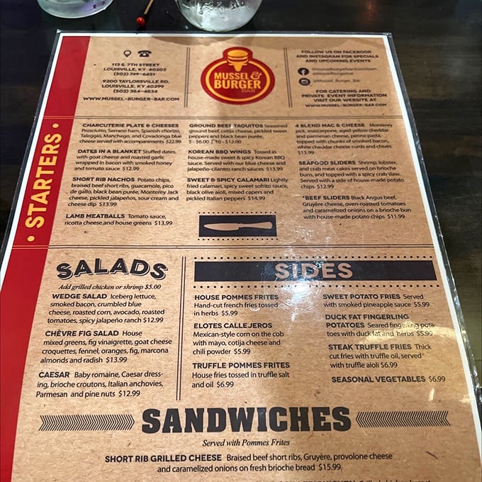 A menu that reads like a love letter to carnivores. Decision paralysis has never been so delicious. 