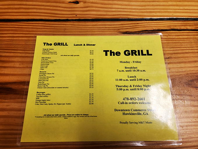 The simplest menus often hide the greatest treasures. No fancy descriptions needed when the food speaks this eloquently for itself.