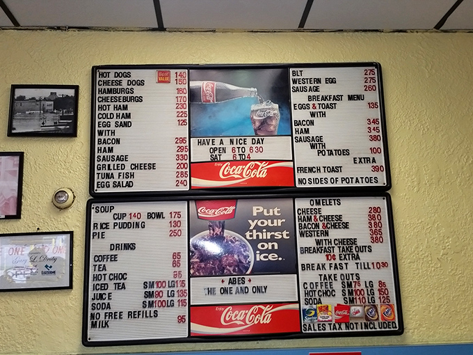 A menu board that hasn't changed since the Reagan administration&mdash;and thank goodness for that. Some perfection needs no updating.