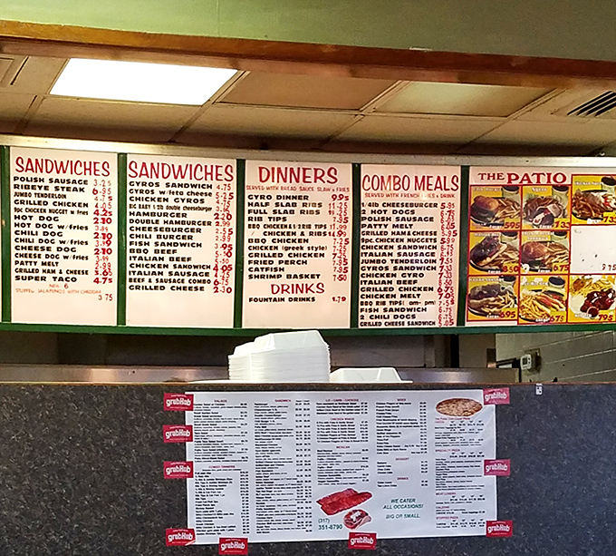 A menu board that doesn't need Instagram filters &ndash; just honest food at honest prices, displayed with the confidence of a place that knows exactly what it's doing.