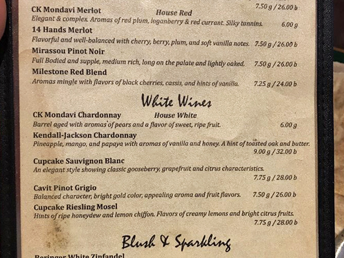 Their wine list reads like a sommelier's cheat sheet&mdash;from elegant Merlots to bright Rieslings that pair perfectly with pizza. 