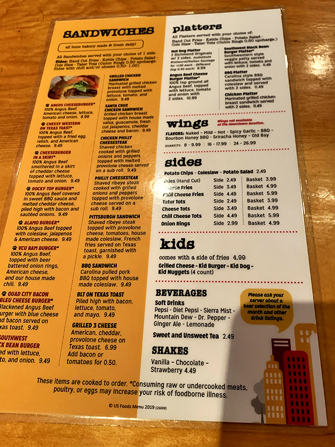 A menu that reads like a cross-country culinary road trip, with regional specialties that'll have you planning your next visit before finishing your first dog.