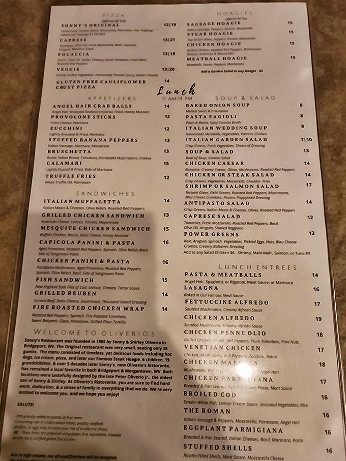 A menu that reads like an Italian grandmother's greatest hits album &ndash; no molecular gastronomy, just dishes that have stood the test of time.