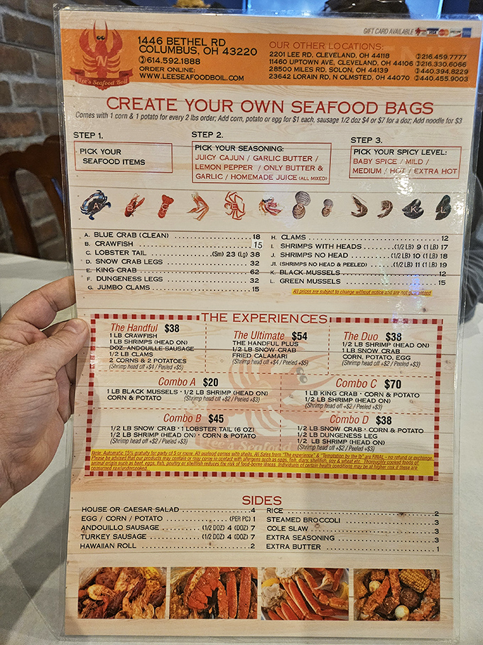 The menu that launches a thousand decisions. Create your own seafood adventure or surrender to "The Ultimate" &ndash; either way, your taste buds win.