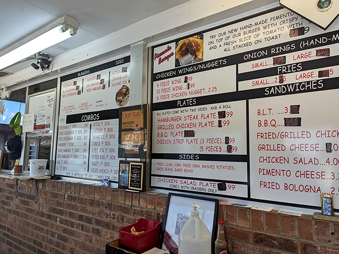 That menu board tells you everything you need to know &ndash; no fancy fonts or pretentious descriptions, just honest food at honest prices.