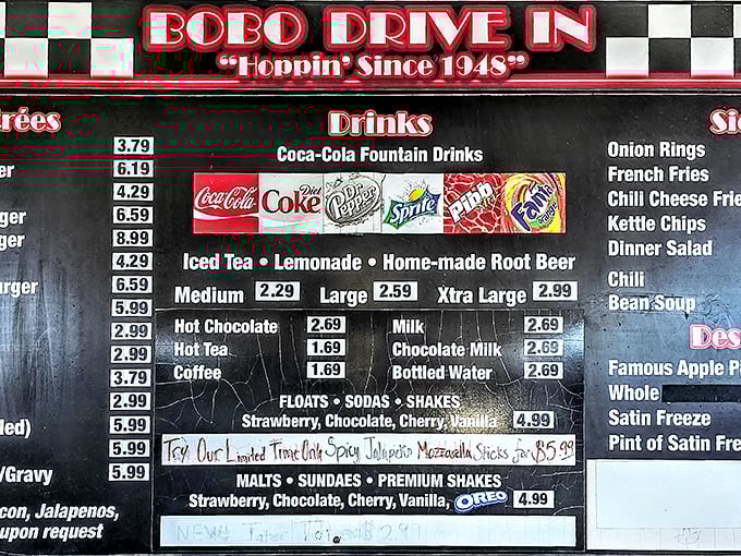 The menu board tells a story of simplicity and dedication &ndash; no fusion confusion here, just American classics perfected over generations.