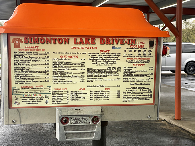 This isn't just a menu&mdash;it's a time machine disguised as an ordering station, complete with those iconic speaker boxes.