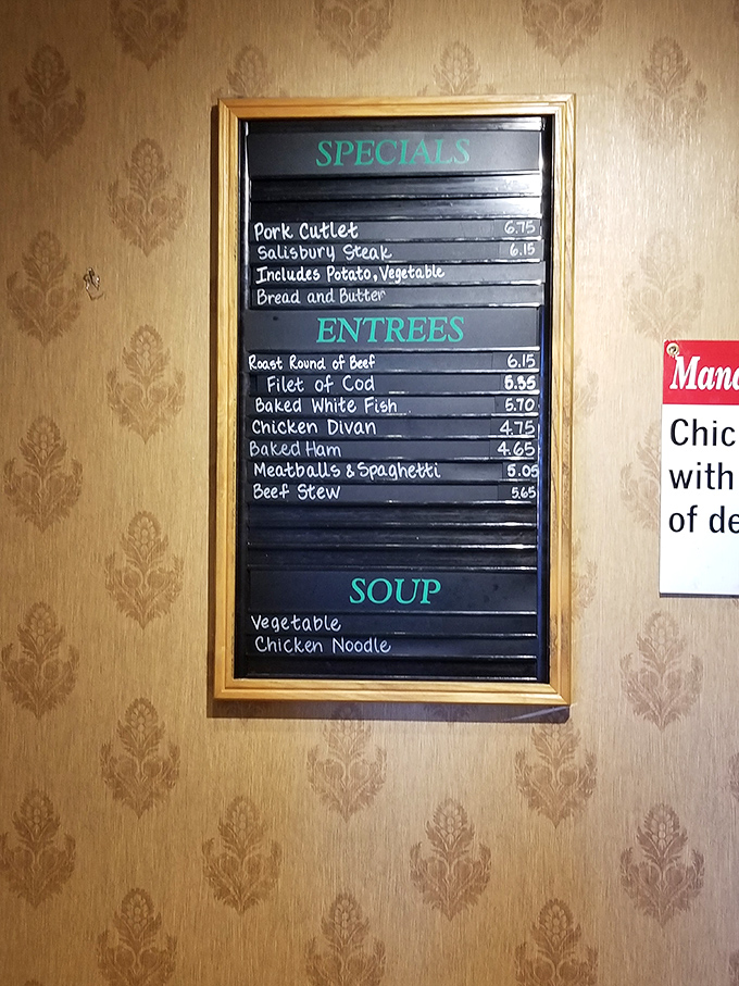 This isn't just a menu board&mdash;it's a poem of possibility where every line ends with "just like mom used to make."