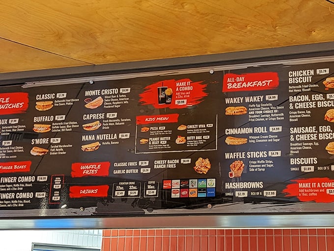 This menu board isn't just a list—it's a roadmap to happiness. Each option more tempting than the last.