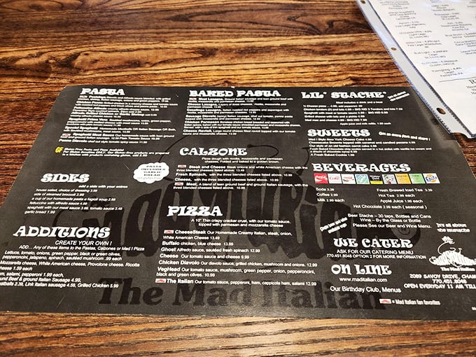 The menu reads like a love letter to Italian-American classics, with cheesesteaks stealing the spotlight like a scene-stealing character actor.