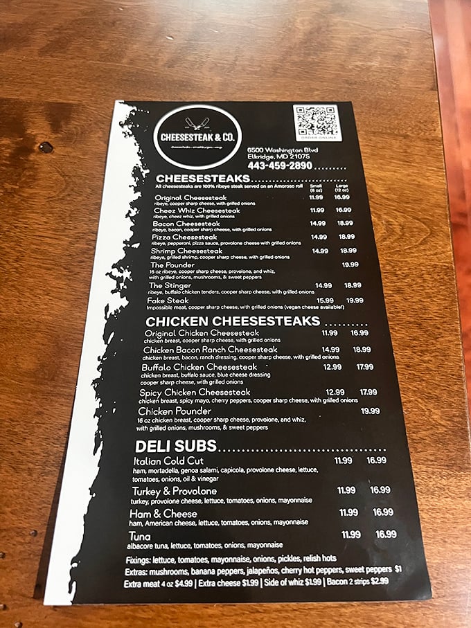 This menu isn't just a list&mdash;it's a roadmap to happiness. Each option more tempting than the last.