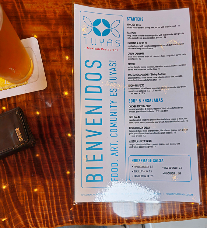 Tuyas' menu reads like a love letter to Mexican cuisine&mdash;each description making your stomach growl louder than your car on an empty tank.