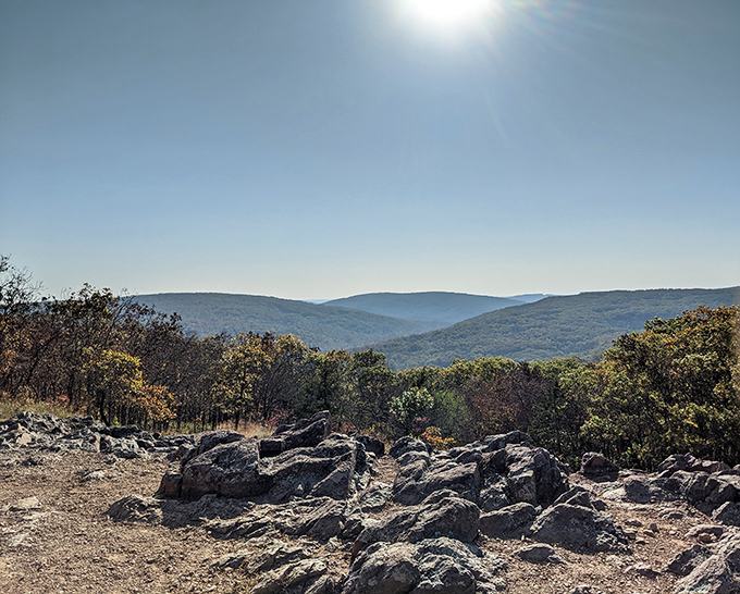 This isn't a green screen&mdash;it's Missouri's secret mountain vista. Standing here makes you question everything you thought you knew about Midwestern landscapes.