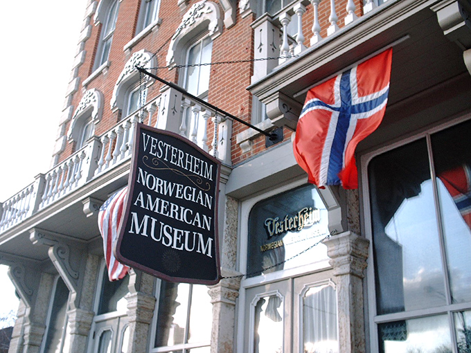 The Vesterheim Museum isn't just preserving history&mdash;it's keeping Norwegian-American culture deliciously alive. That flag isn't waving, it's beckoning you inside!
