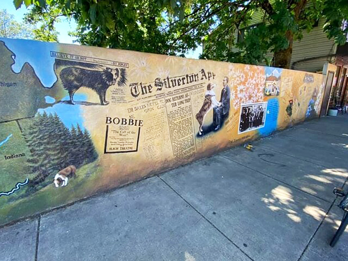 Geometric perfection meets botanical brilliance in this fountain-centered garden where purple salvia stands at attention like nature's own royal guard.