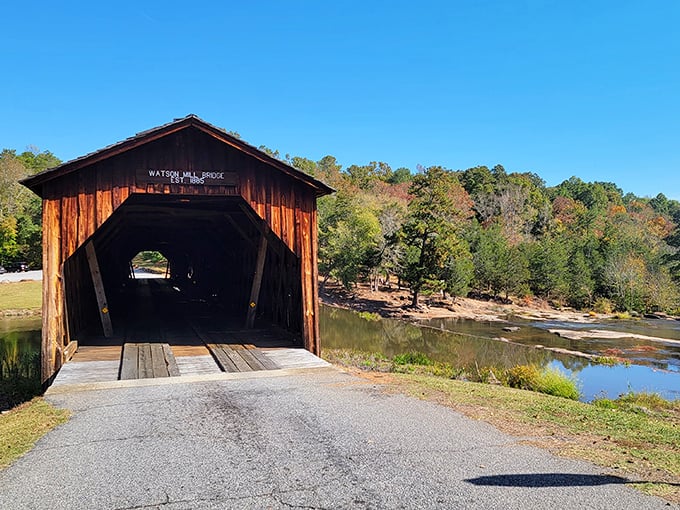Step into a simpler time&mdash;this 229-foot wooden marvel has been inviting travelers to slow down since 1885.