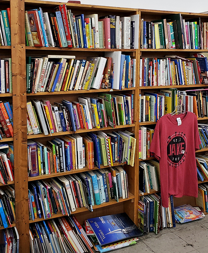 Every bookshelf tells a story&mdash;or rather, contains hundreds of them. Literary treasures await the patient browser with an afternoon to spare.