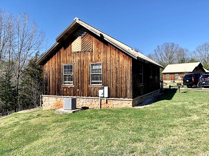These rustic cabins offer all the charm of pioneer living with the blessed addition of indoor plumbing and comfortable beds.